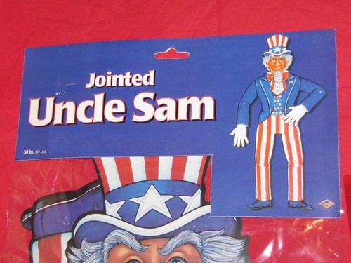 1995 Beistle Jointed Uncle Sam Cutout #55675, 1/pkg, 36 inches | eBay