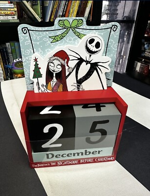 Nightmare Before Christmas Jack And Sally Advent Block Countdown ...
