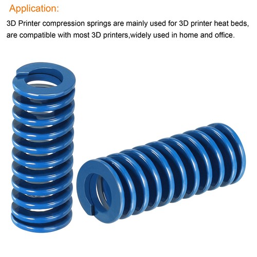 3D Printer Compression Springs 10mm x 25mm Light Load Die Spring Blue ...