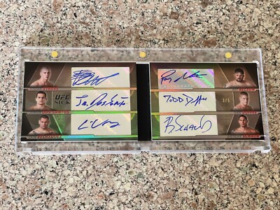 2010 Topps UFC Knockout Sick Sigs Auto Booklet CAIN VELASQUEZ BRENDAN ...