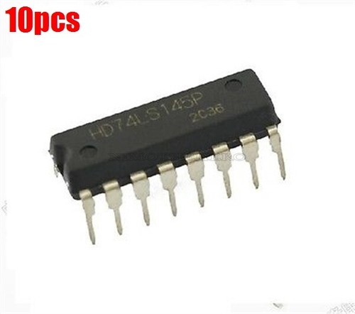 10Pcs DIP-16 Dip Hitachi Bcd-To-Decimal Decoders/Driver 74LS145 DIP16 ...