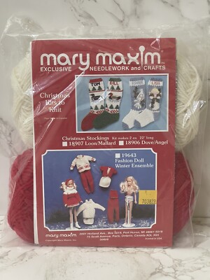 Mary Maxim Needlework & Crafts Fashion Doll Winter Ensemble 19643 New ...
