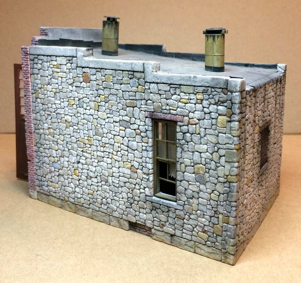 O/On3/On30 Scale Single Stall Engine Shed Kit-Rich White Models -"Walls ...