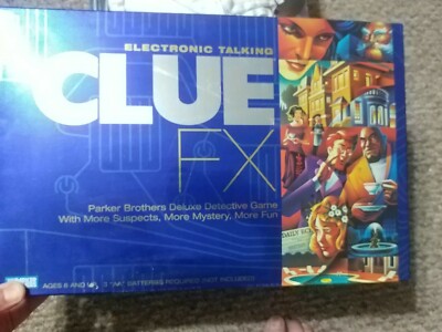 2003 Parker Brothers CLUE FX Electronic Talking Clue Board Game ...