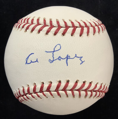 Al Lopez Signed Baseball Feeney Brooklyn Robins Dodgers Autograph 2xAS ...