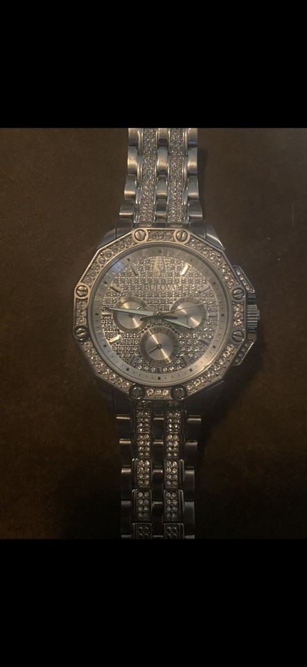 Bulova Octava Crystal Men’s Chronograph Watch 96c134 | eBay