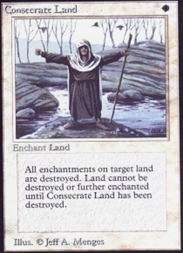 1x Consecrate Land Moderate Play, English Collectors' Edition MTG Magic ...