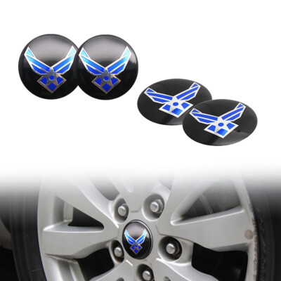 4x 56.5mm U.S. Air Force USAF Car Wheel Center Hub Cap Emblem Badge ...