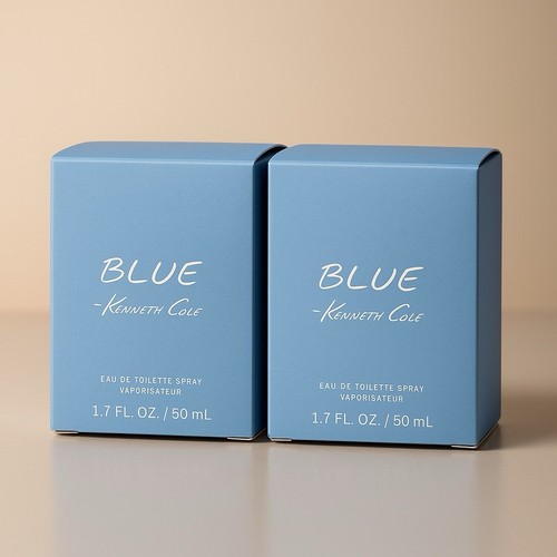Kenneth Cole Blue for Men EDT 1.7 oz x2 | 2 Pack Lot | Imperfect Box ...