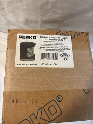 New Perko Marine Navigation Light Red Side Light LED | eBay