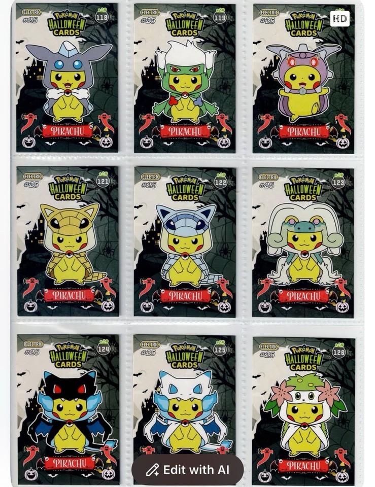 2025 BOX POKEMON COLLECTOONS HALLOWEEN Cards 150/150 With 1 Special ...