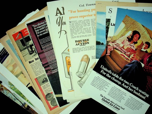 Lot of 50 Vintage Misc Sizes Magazine Print Ads Color -A5 | eBay