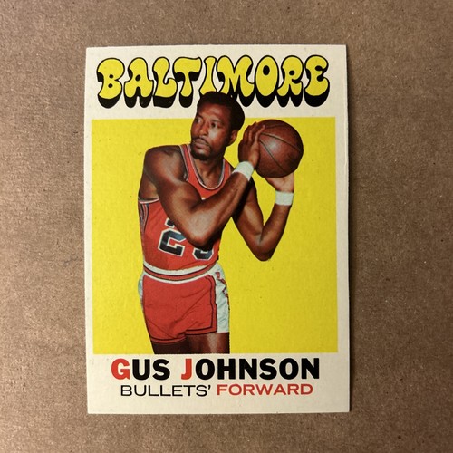 1971-72 Topps Basketball Gus Johnson Baltimore Bullets Card #77 | eBay