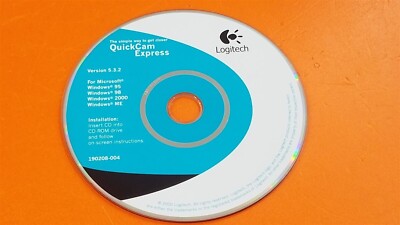 ⭐️⭐️⭐️⭐️⭐️ PC Software CD Logitech QuickCam Express CD Version 5.3.2 ...