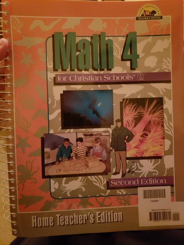 Bob Jones Math 4 Teachers Edition - 2nd ed. | eBay