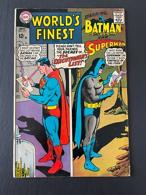 World's Finest #171 - The Executioner's List (DC, 1967) Fine | eBay