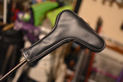 NEW Faux Leather Zipper Small Blade Putter Headcover / 8802 Bullseye ...