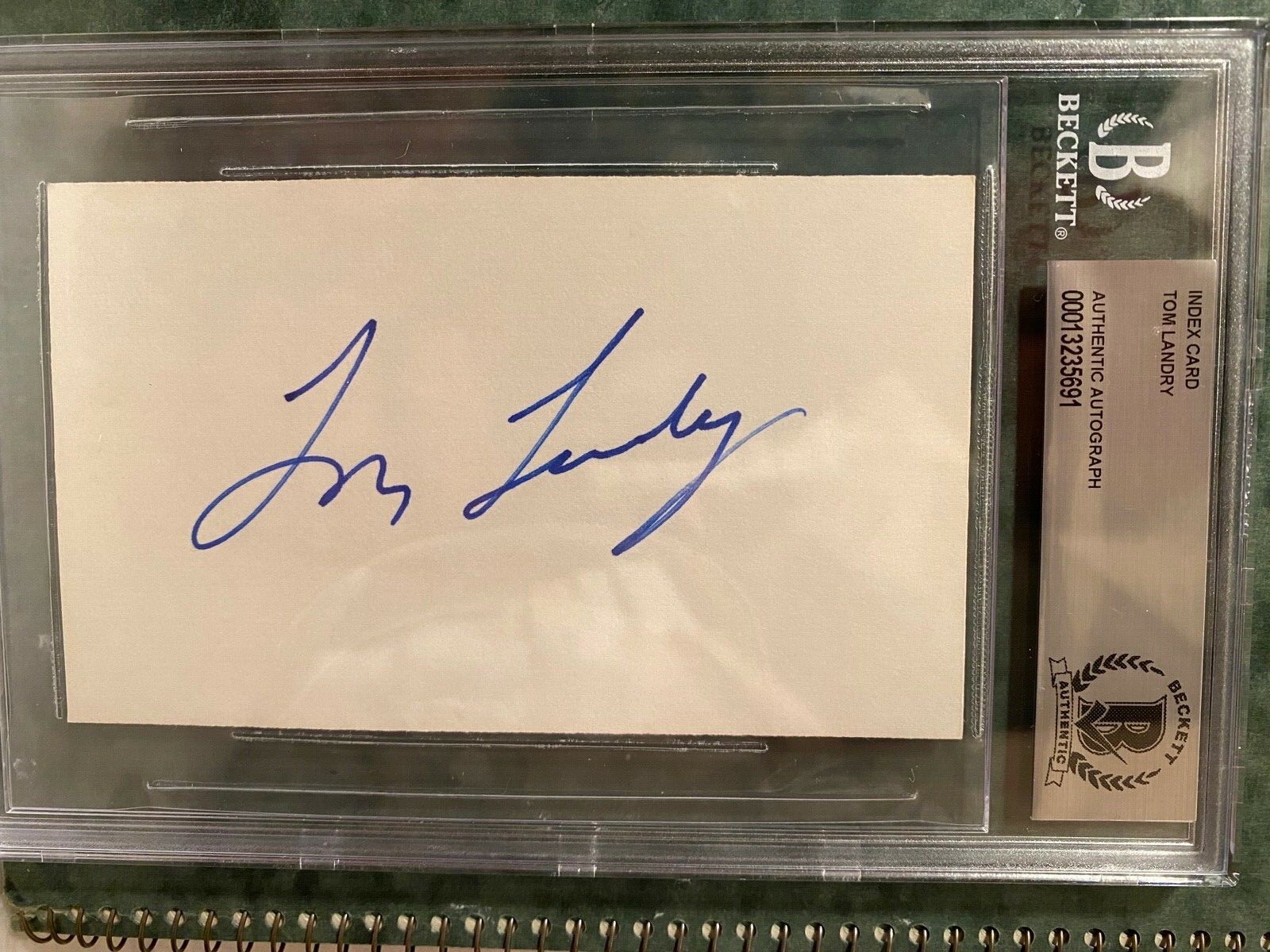 Tom Landry Autographed Memorabilia | Signed Photo, Jersey, Collectibles ...