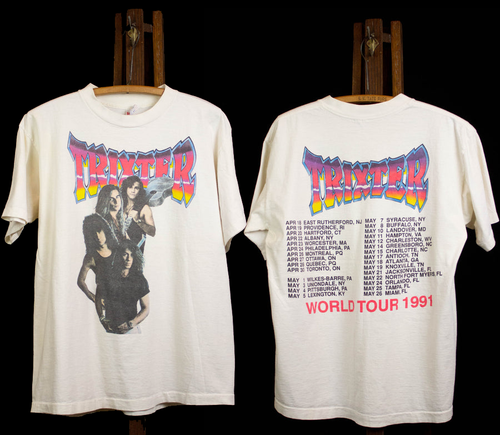 Vintage 1991 Trixter World Tour Concert T White | eBay