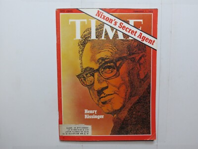 Time Magazine February 7, 1972 Henry Kissinger Nixon’s Secret Agent K8 ...