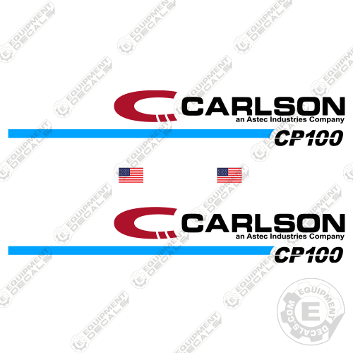 Fits Carlson CP100 Decal Kit Paver Equipment Decals - 3M Vinyl! | eBay