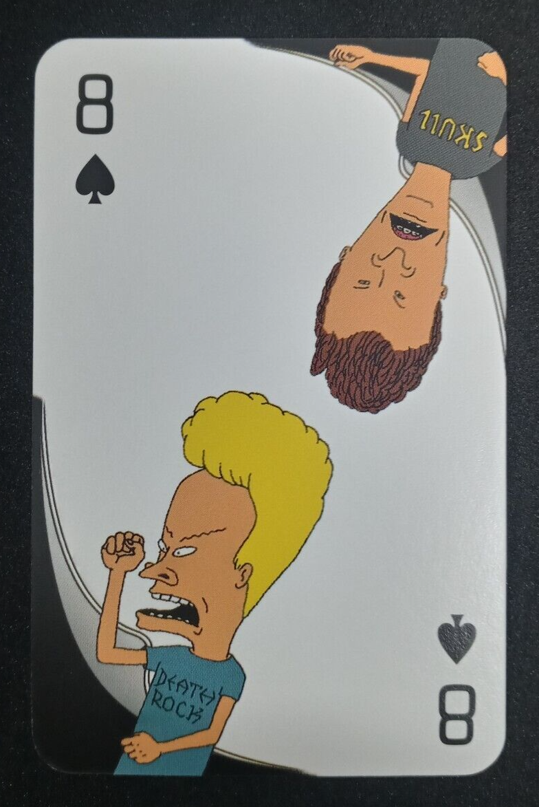 1996 MTV Beavis & Butthead Swap Playing Card Butt-Head 8 Spades | eBay