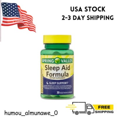 Spring Valley Sleep Aid Dietary Supplement Formula Vegetarian Capsules ...