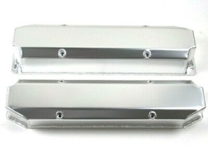 Mopar Chrysler 383 440 Fabricated Alum Valve Covers Clear Anodized ...