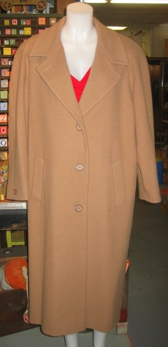 STEPHANIE ANDREWS LADIES FULL LENGTH RUSSIAN WOOL COAT CAMEL Size 14 | eBay