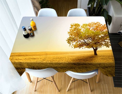 Ears Wheat Field 3D Tablecloth Table cover Cloth Rectangle Wedding ...