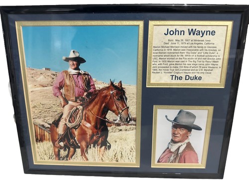 John Wayne “The Duke” Memorabilia: Framed Photos Made in USA. 11” x 14 ...