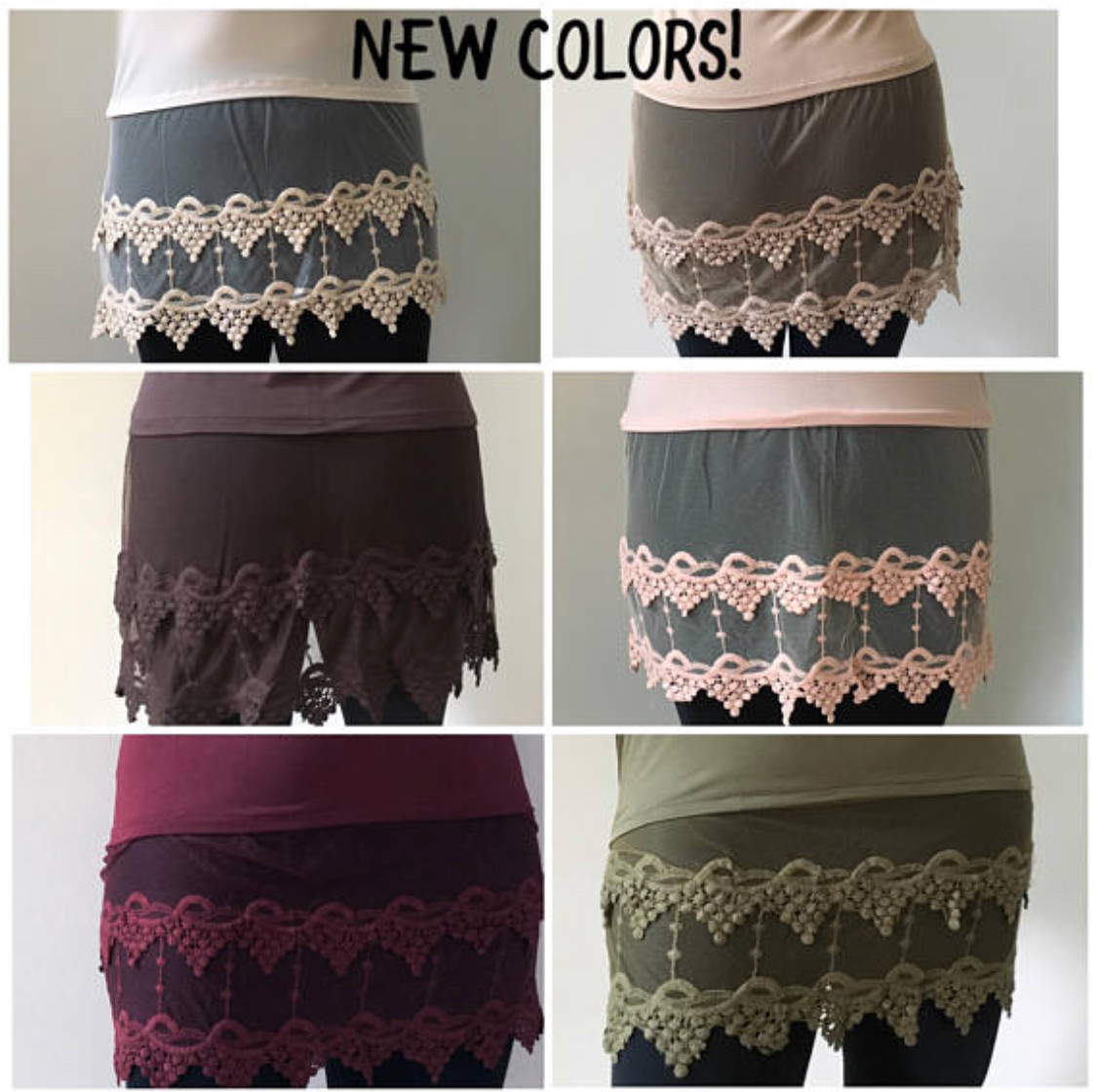 Plus Size LACE TOP EXTENDER,LACE SHIRT EXTENDER, LACE TANK EXTENDER ...