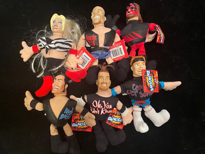 1999 WWF WWE Jakks The Rock,Stone Cold, Sable, Lot Wrestling Buddy ...