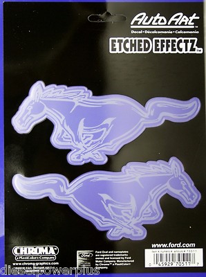 Ford mustang etched glass look window windshield decal sticker cobra 2 ...