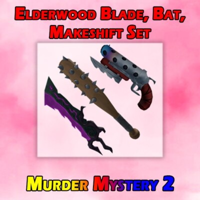 Roblox MM2 Elderwood Blade, Bat, Makeshift Set | Fast Delivery | Cheap ...