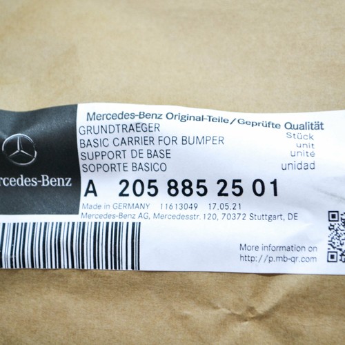 MERCEDES-BENZ C W205 FRONT BUMPER LOWER CENTER GRILLE A2058852501 NO🇺🇸 ...
