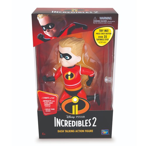 Disney Pixar Incredibles 2 - DASH 23 cm Interactive Action Figure New ...