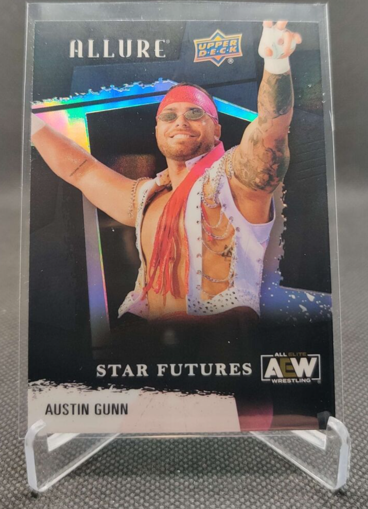 2022 Upper Deck AEW Allure Star Futures Black Rainbow #130 Austin Gunn ...