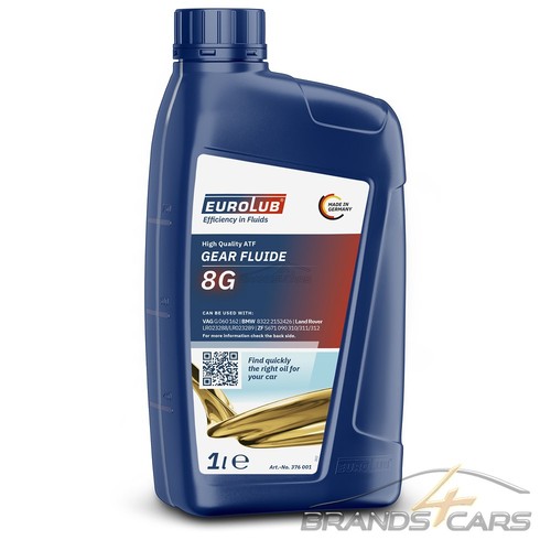 1 L LITER EUROLUB GEAR FLUID 8G GETRIEBE-ÖL AUTOMATIKGETRIEBE-ÖL ...