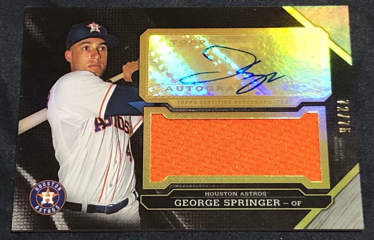 George Springer Autographed Memorabilia | Signed Photo, Jersey ...