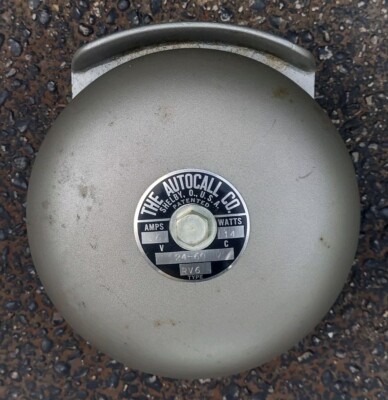 The Autocall Company RV6 Fire Alarm School Bell Vintage 6" | eBay