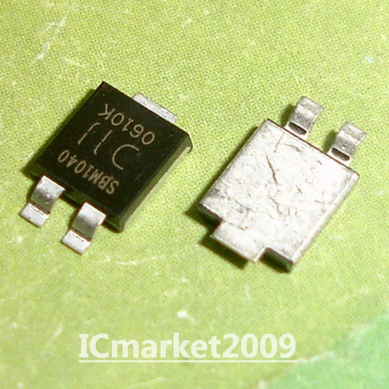 5 PCS SBM1040-13 STD-202 SBM1040 10A SMD Dual Schottky Barrier ...