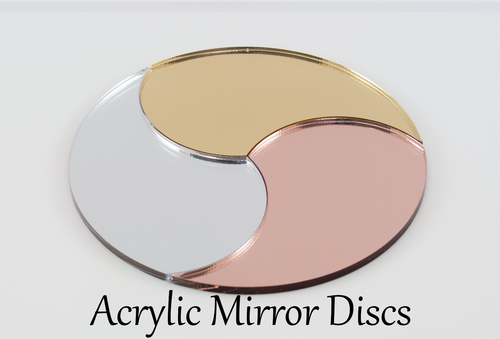 Mirror Acrylic Discs Gold, Silver, Rose Gold, Grey, Copper, Bronze ...
