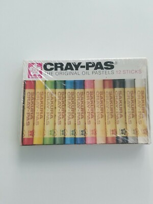 Sakura CRAY-PAS The Original Oil Pastels Crayons 12 Sticks New Wrapped ...