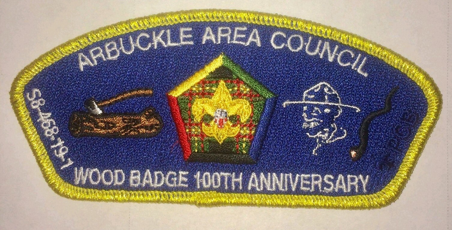 Boy Scout Arbuckle Area Council 2019 Wood Badge 100th Anniversary CSP ...
