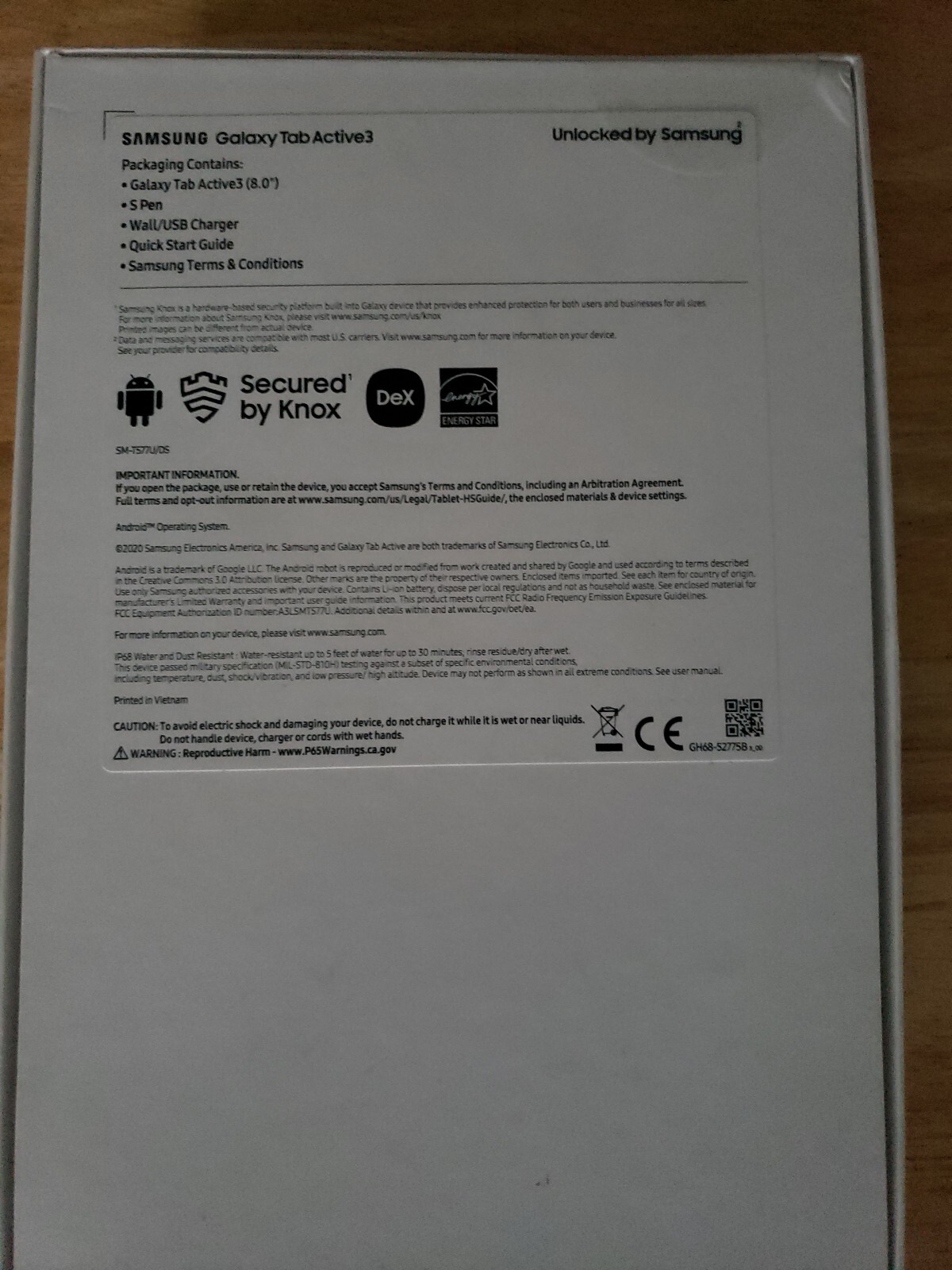 Samsung Galaxy Tab Active3 T577u/ds Black 64gb Unlocked Check IMEI ...