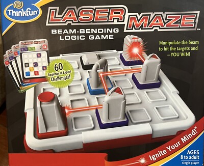 ThinkFun Laser Maze Beam Bending Logic Board Game Single Player | eBay