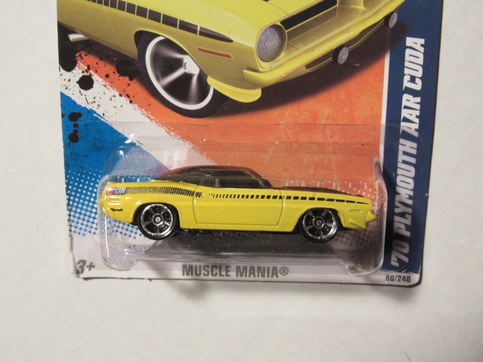 Hot Wheels 2010 70 Plymouth AAR Cuda #080 Yellow New Sealed | eBay