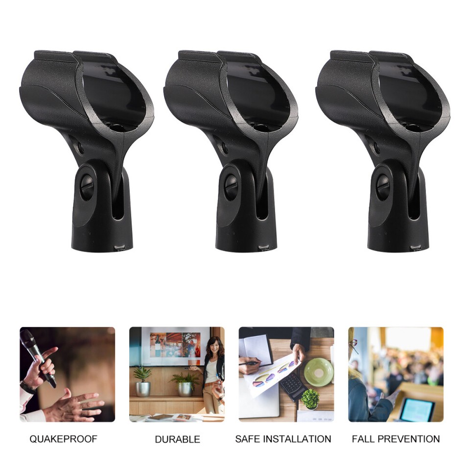 Microphone Shockproof Clip Microphone Accessories Mic Stand Cable Clips ...