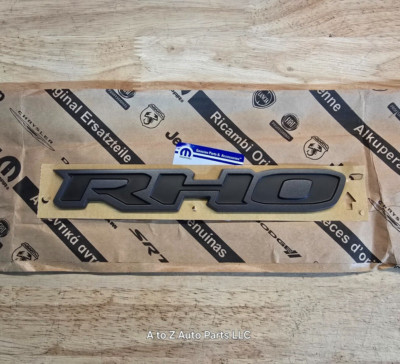 NEW 2025-2026 Dodge Ram 1500 "RHO" Matte Black Tailgate Emblem, OEM | eBay